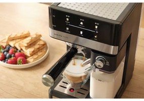 Sencor - Pákový kávovar espresso 1350W/230V černá/matný chrom