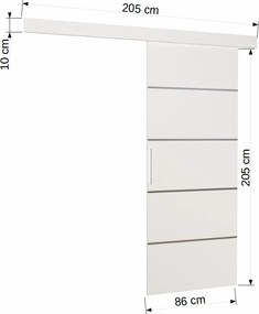 ADRK Furniture Posuvné nástěnné dveře TONY 86 ADRK-SD-TON-S-86