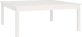 vidaXL Konferenční stolek 100 x 100 x 40 cm masivní borové dřevo [814290] Barva: Bílá