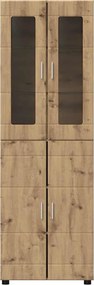 Vysoký bufet FLORIN 60 x 35 x 182 cm Artisanový dub 3397923