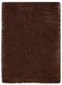 Kusový koberec pratelný LAPIN Shaggy, protiskluzový, slonová kost, čokoláda velikost 80x150 cm | krásné koberce cz