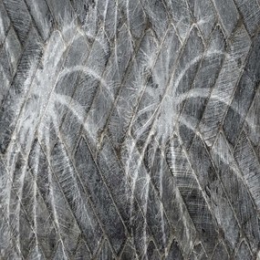 Ozdobný paraván, Abstrakt s kaktusem - 145x170 cm, čtyřdílný, obustranný paraván 360°