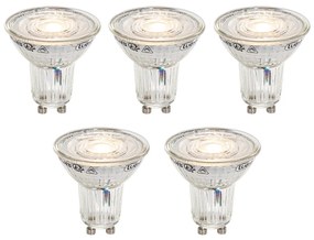 Sada 5 stmívatelných LED žárovek GU10 50mm - Nastavitelná teplota barvy 2200-3000K, 4,9W 400 lm
