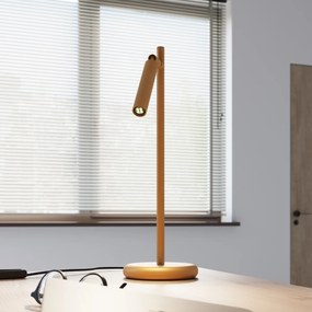 Stolní lampa Pastelo, 1x zlaté kovové stínítko