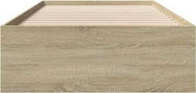 Rám postele bez matrace dub sonoma 90 x 190 cm kompozitní dřevo 3295704
