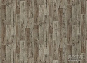 Breno PVC CALLISTO Hunter Oak S46 – tmavé dřevo, šíře 300 cm