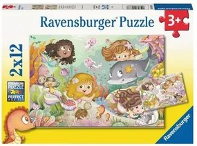 Ravensburger Víly a mořské panny / 2x12 dílků / od 3 let