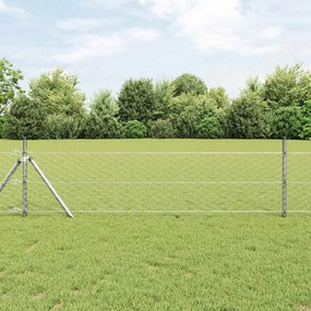 Hexagonální kotvení plotu 50 x 0,6 m Pozinkovaná ocel Stříbrná 3352985