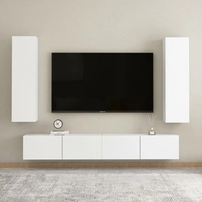 TV stolek Camion - dřevotříska - 30,5x30x110 cm | bílý