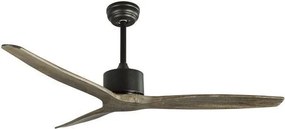 NV 5231301 Stropní ventilátor VENTO tělo z oceli černá a dřevěné listy - NOVA LUCE