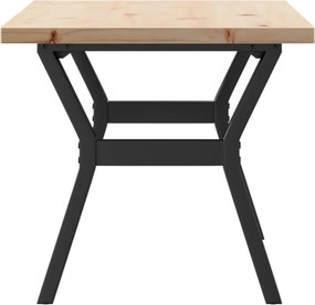 Konferenční stolek s Y rámem 100x50x45,5 cm borovice a ocel 3282776
