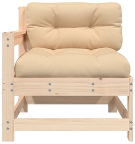 Zahradní židle s poduškami masivní borové dřevo - Default Title