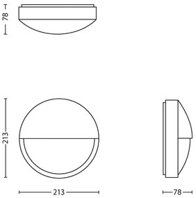 Philips 16455/93/16 - LED venkovní nástěnné svítidlo CAPRICORN LED/6W IP44