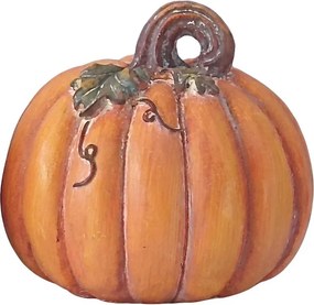 Oranžová antik dekorace dýně Pumpkin - Ø 22*22 cm