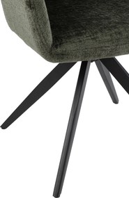 Zelená jídelní židle Louna - 56*58*85 cm