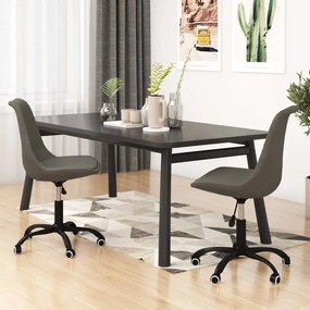 vidaXL Otočné jídelní židle 2 ks textil [338399] Barva: Tmavě šedá