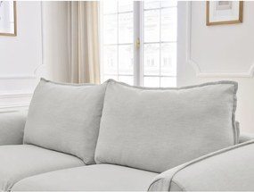 Světle šedá pohovka na každodenní spaní/rozkládací 236 cm Archimede – Bobochic Paris