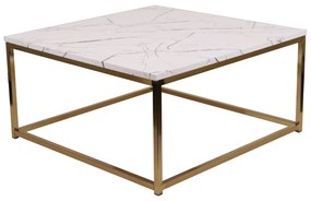 Konferenční stůl Prado white/gold