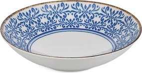 Bílá/modrá porcelánová polévková miska 1 l Azul – BonBistro