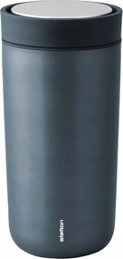 Stelton To Go Click Ocelový Termohrnek 400 ml Modrý Metalíza