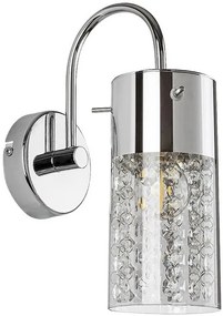 Rabalux 2194 koupelnové nástěnné svítidlo niagara 1x40w | e14 | ip44 - průhledná, chrom