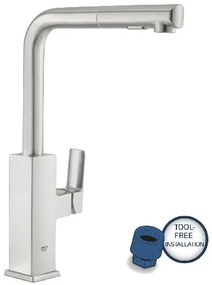 Grohe Tallinn - Dřezová baterie s výsuvnou sprškou, supersteel 30420DC0