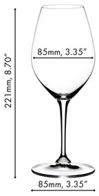 RIEDEL rosé 322 ml, set 4 ks sklenic 5422/23