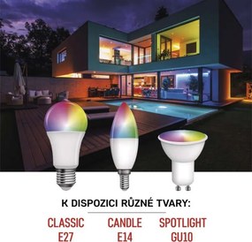 Chytrá LED žárovka GoSmart E14 4,8W 230V Wi-Fi RGB stmívatelná