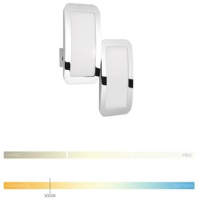 Wofi 4526.02.01.6000- SADA 2x LED Stmívatelné nástěnné svítidlo SAGA LED/8W/230V
