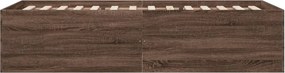 Rám postele hnědý dub 75 x 190 cm kompozitní dřevo 3280985