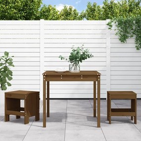 Fionshop 264041168 3dílný zahradní bistro set medově hnědý masivní borové