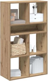vidaXL Knihovna dub artisan 66x31x112 cm kompozitní dřevo