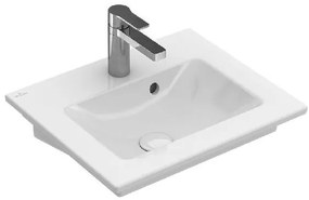 Villeroy & Boch Venticello - Umývátko 500x420 mm, s přepadem, 1 otvor pro baterii, alpská bílá 41245001