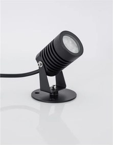NV 9271431 Venkovní nástěnné svítidlo FEND černý hliník a sklo LED 5W 3000K 100-240V 21st. IP65 - NOVA LUCE
