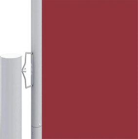 Zatahovací boční markýza červená 200 x 1 200 cm 318083
