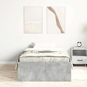 Rám postele betonově šedý 90 x 200 cm 3203827