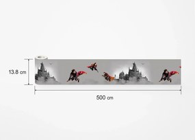 Dětská samolepící bordura na zeď Harry Potter | 5 m x 13.8 cm | DWBD8189