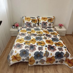 Mikroplyšové povlečení Daisy 200x140cm+90x70cm TiaHome