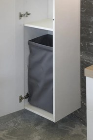 Sapho látkový koš na prádlo 31 x 57 x 23 cm suchý zip šedá UPE600