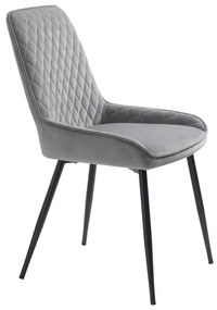 Šedá jídelní židle Milton – Unique Furniture