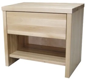 Via-nábytek Noční stolek bukový 1S Povrchová úprava: Moření odstín dub