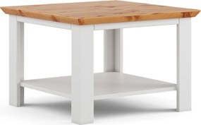 Bílý nábytek Konferenční stolek Marone Elite, dekor bílá-dřevo, masiv, borovice