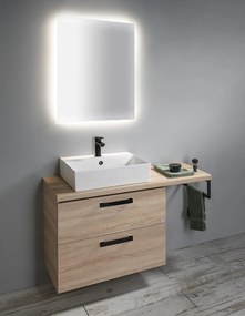 Aqualine VEGA deska 97,5 x 45 cm, dub platin VG700