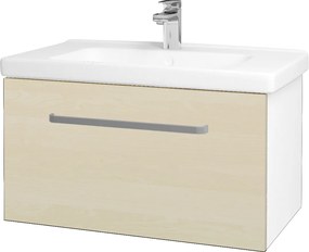 Dřevojas Koupelnová skříň BIG INN SZZ 80 Varianta: N01 Bílá lesk / Úchytka T04 / N08 Cosmo