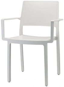 SCAB - Židle KATE s područkami - bílá
