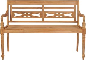 Lavice Spiga s modrou poduškou - 150 cm | masivní teak