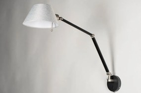 Nástěnné designové svítidlo s ramenem Snap Wall Charlenne Black and Grey