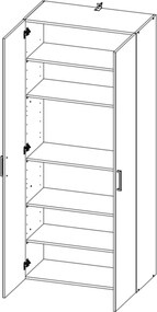 Sconto Víceúčelová skříň MULTIRAUMKONZEPT 657, buk