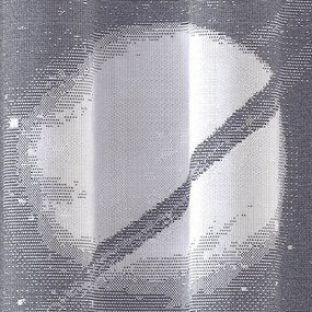 Hotová žakarová záclona Cosmos, bílá, 250x150cm