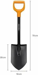 Fiskars 1066715 Krátký špičatý rýč